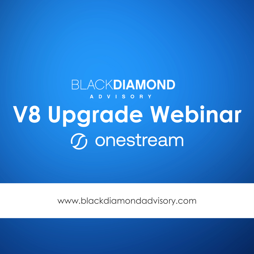 Mastering Your OneStream V8 Upgrade: All You Need to Know - Black ...
