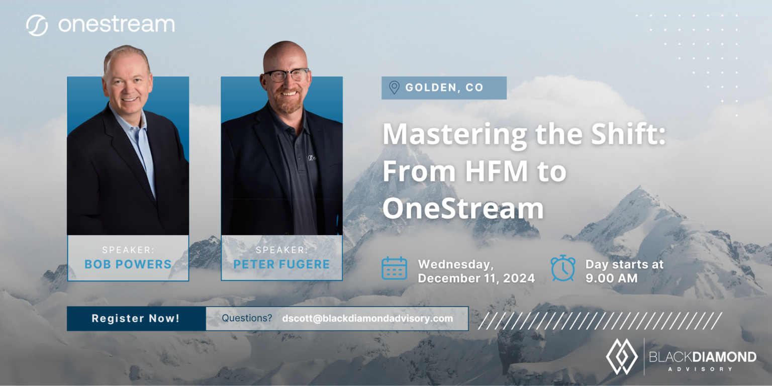 Black Diamond Advisory | OneStream Solutions - Digital Finance