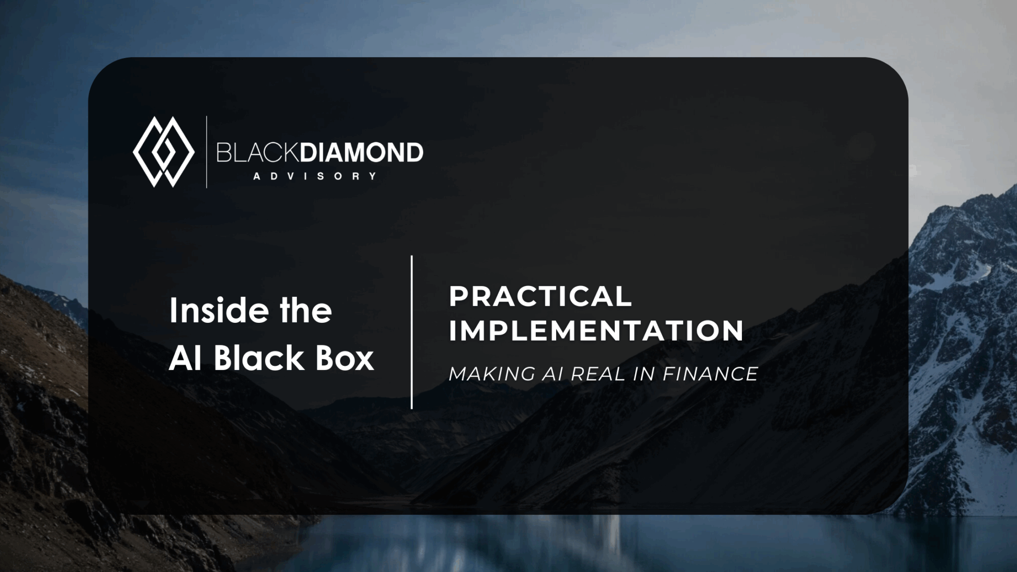 News & Content Library - Black Diamond Advisory