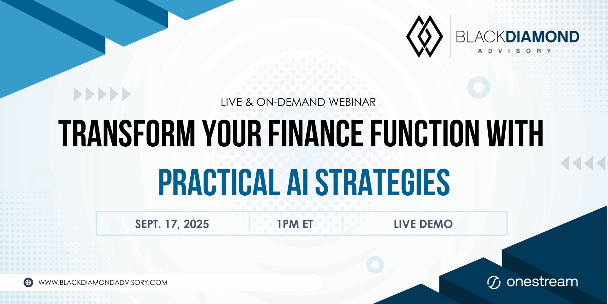 Transform Your Finance Function with Practical AI Strategies - Black Diamond Advisory